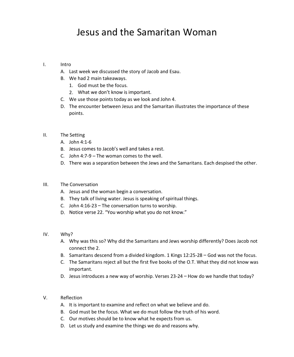 Jesus and the Samaritan Woman