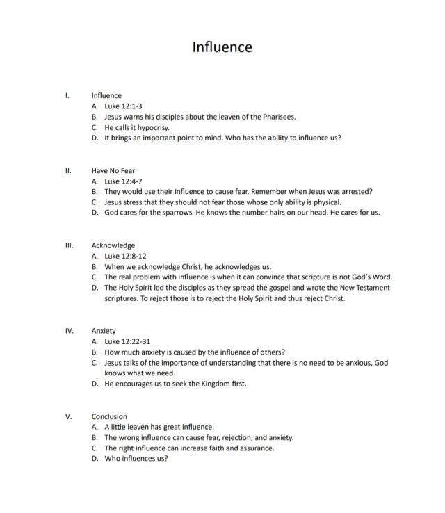 Bad Influence – Bible Lessons and Sermons